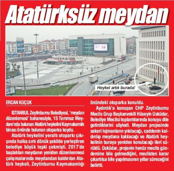 Atatürksüz meydan tartışması devam ediyor: ‘Geçici dediler kalıcı hale ...