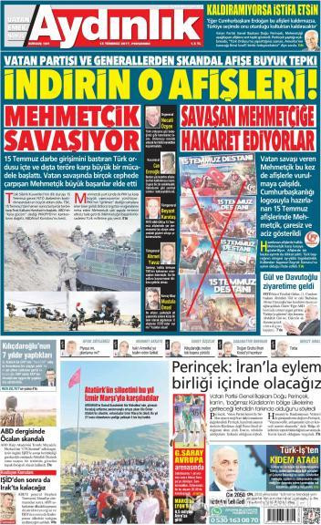 Gazeteler o afişleri nasıl gördü?