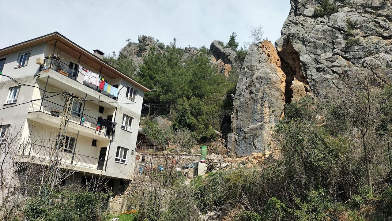 Diken üstünde yaşam; Her artçıda gözleri yarılan kayada